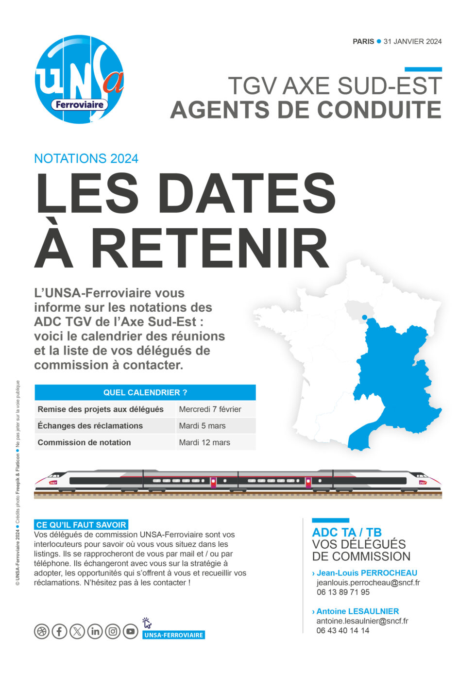 ADC TGV SUD-EST NOTATIONS SNCF UNSA