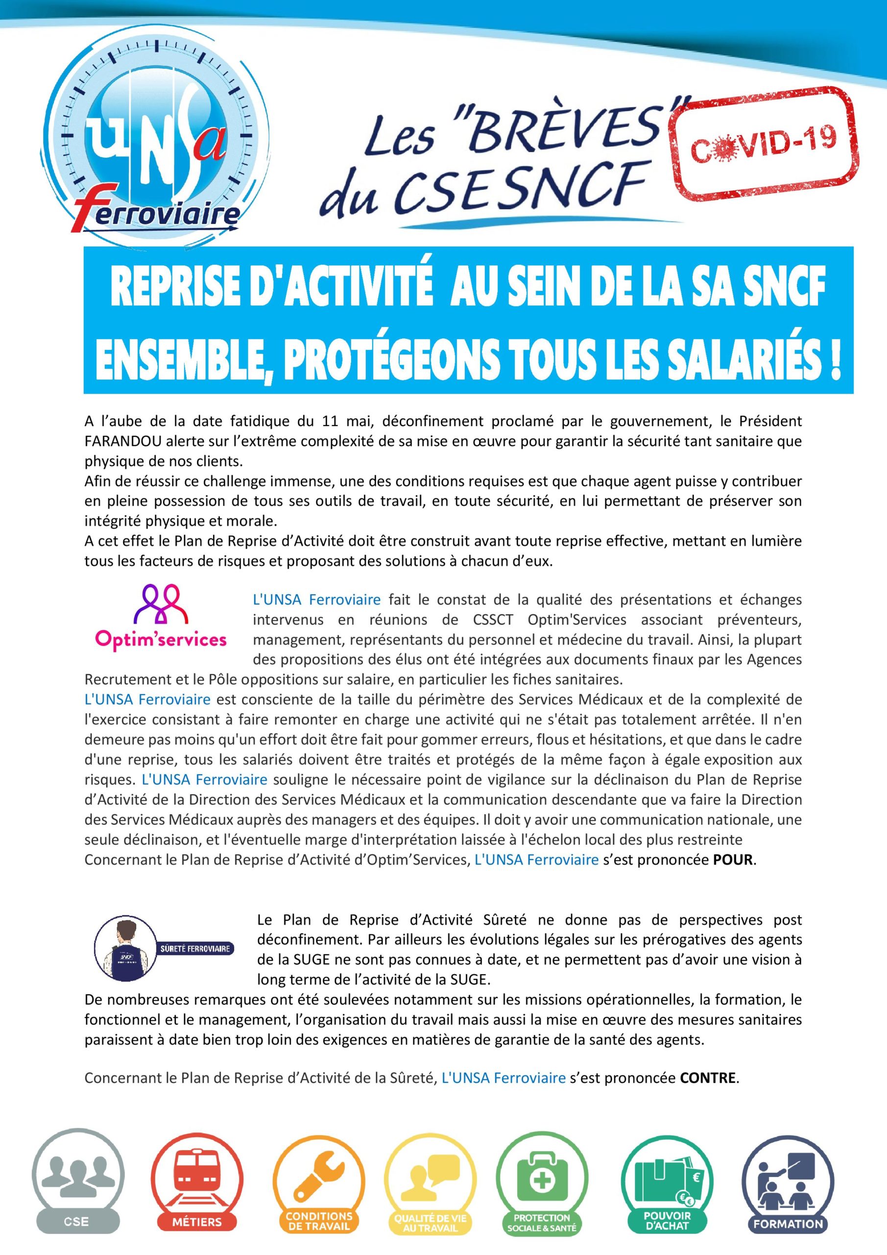 CSE SNCF SA - UNSA-Ferroviaire