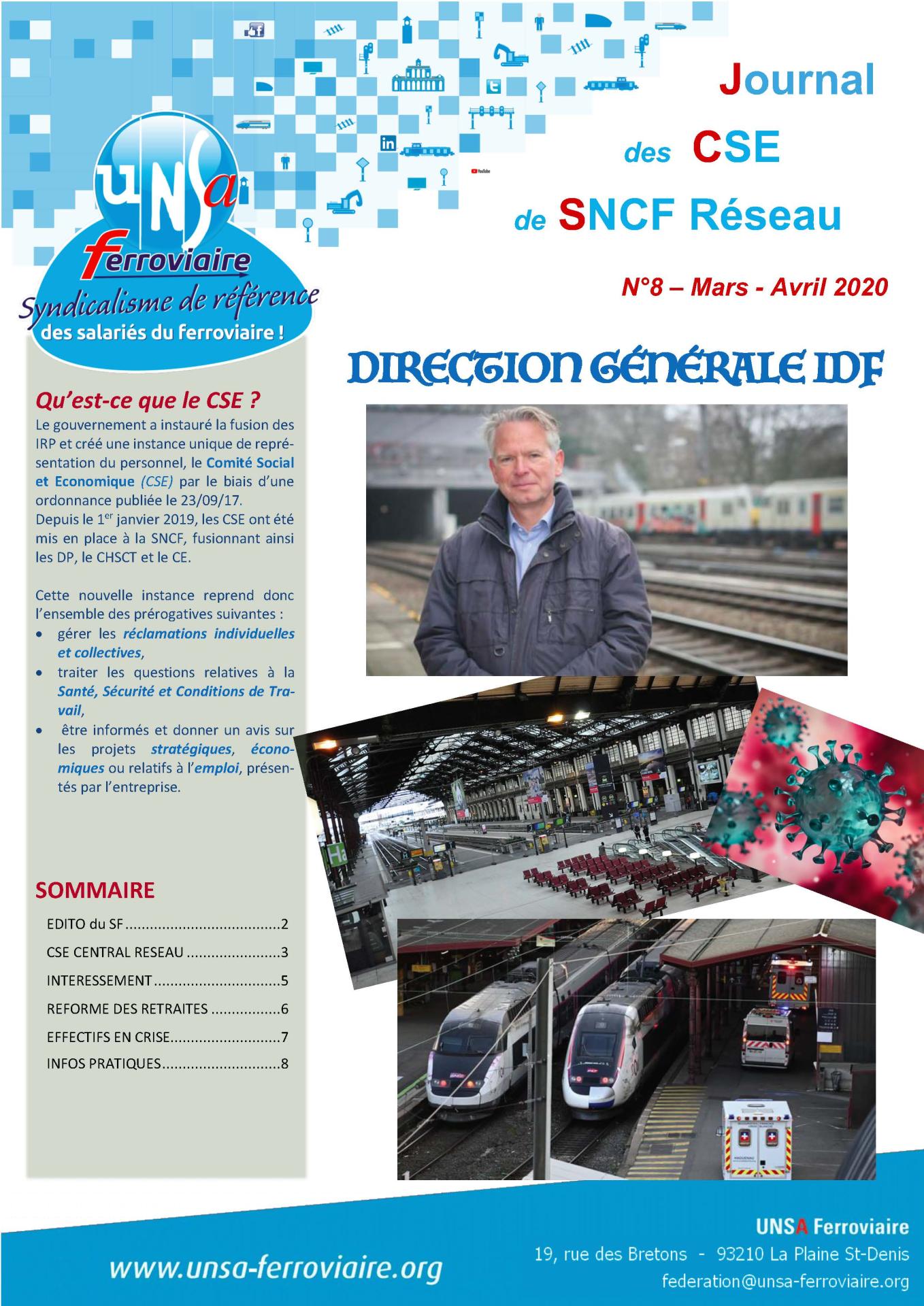 Journal des CSE de SNCF Réseau - UNSA-Ferroviaire