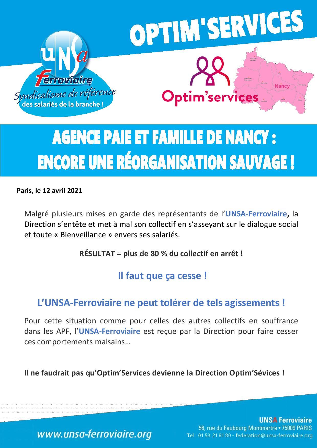 Optim'Services - UNSA-Ferroviaire