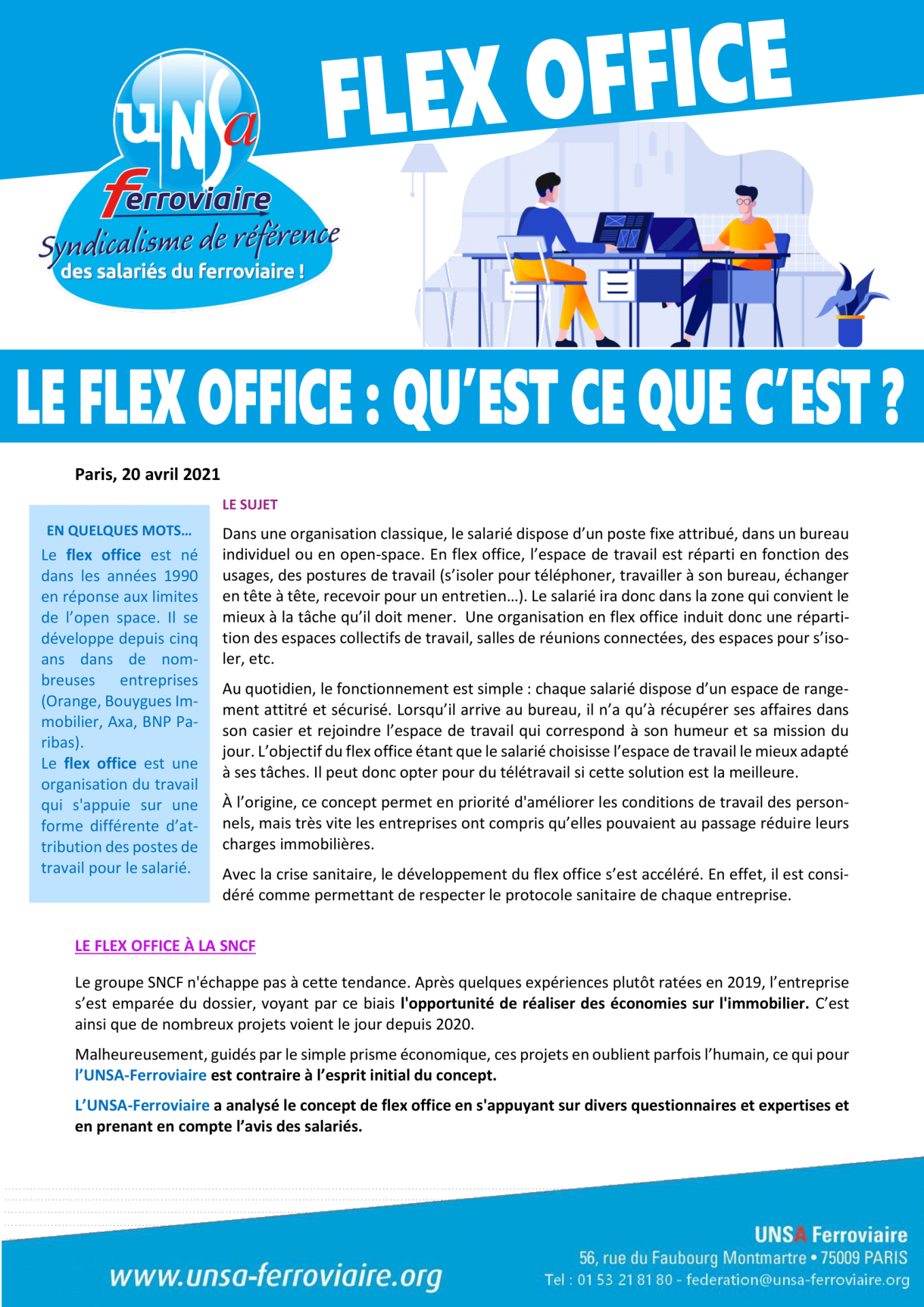 FLEX OFFICE - UNSA-Ferroviaire