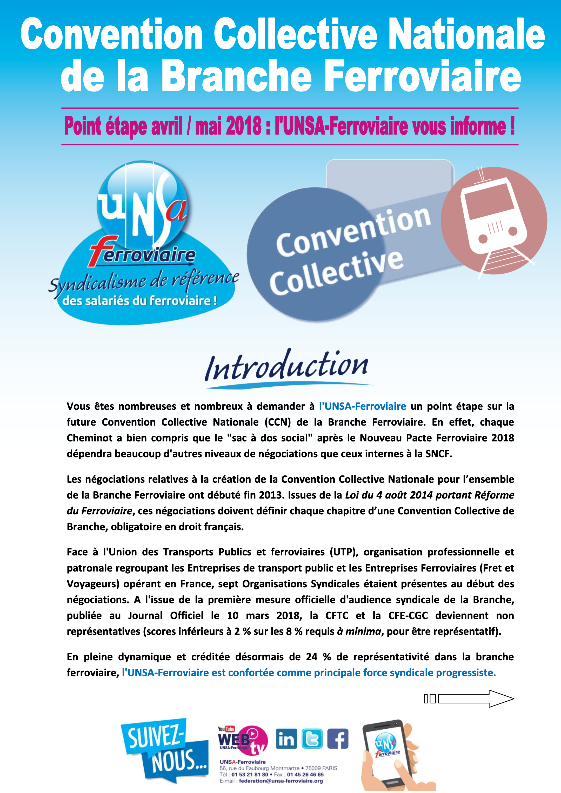 Convention collective nationale de la branche ferroviaire - UNSA ...